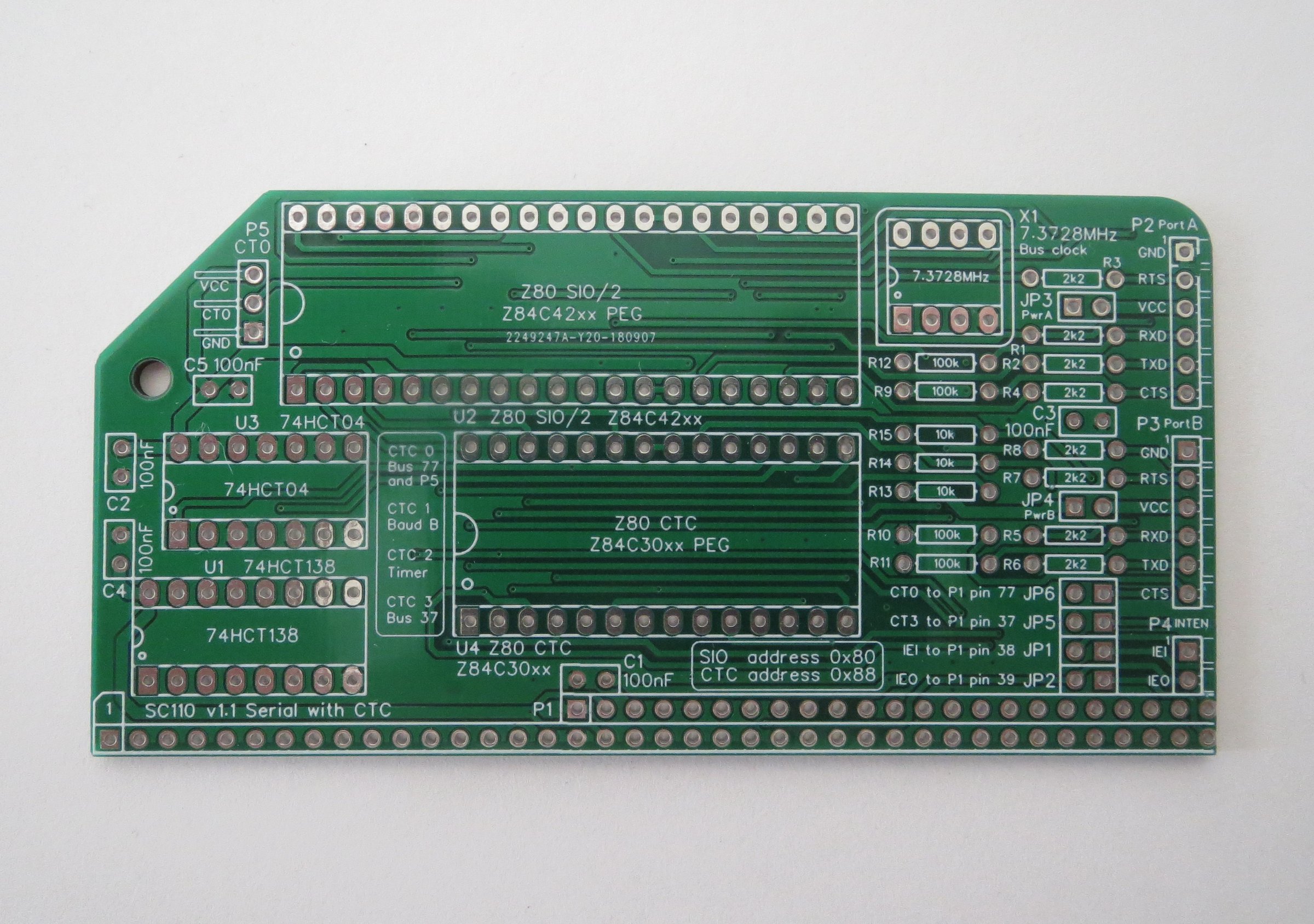 Z80 Sio2ctc Board Sc110 For Rc2014 From Stephen C Cousins On Tindie