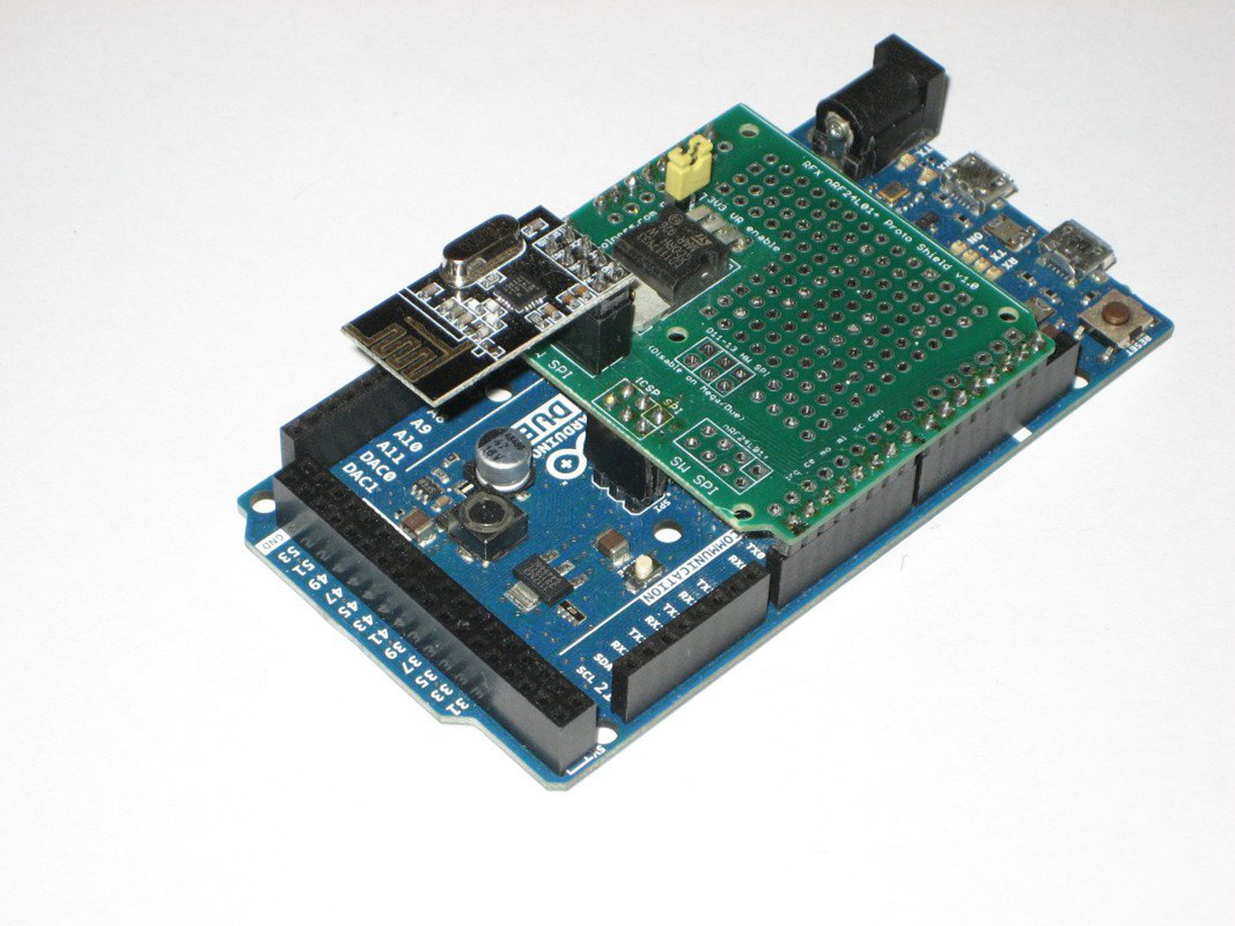 RFX nRF24L01+ Proto Shield (Kit) from pico on Tindie