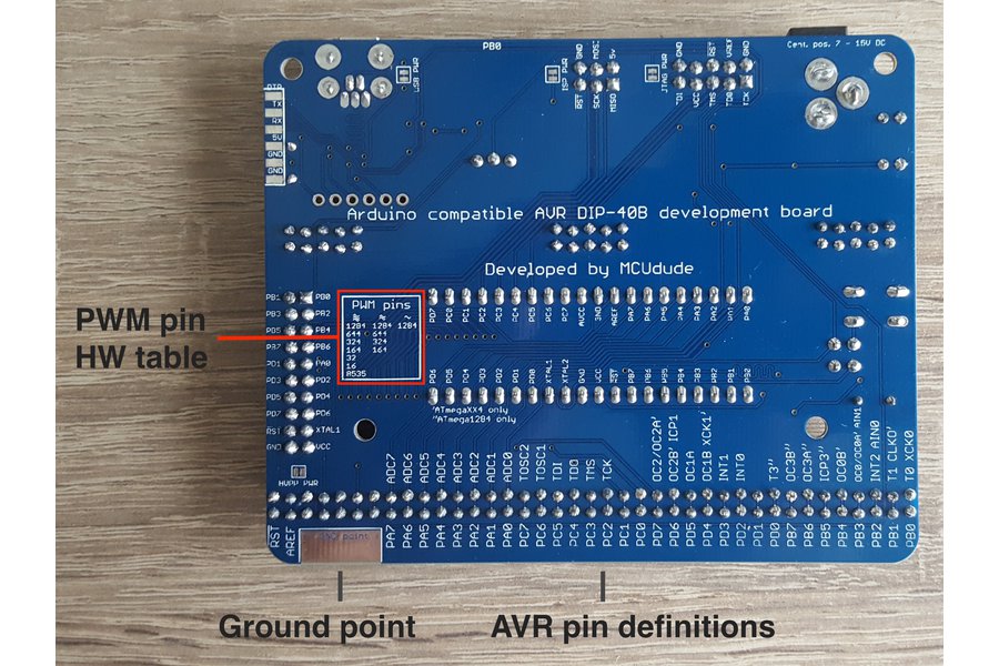DIP-40 Arduino compatible development board from MCUdude on Tindie