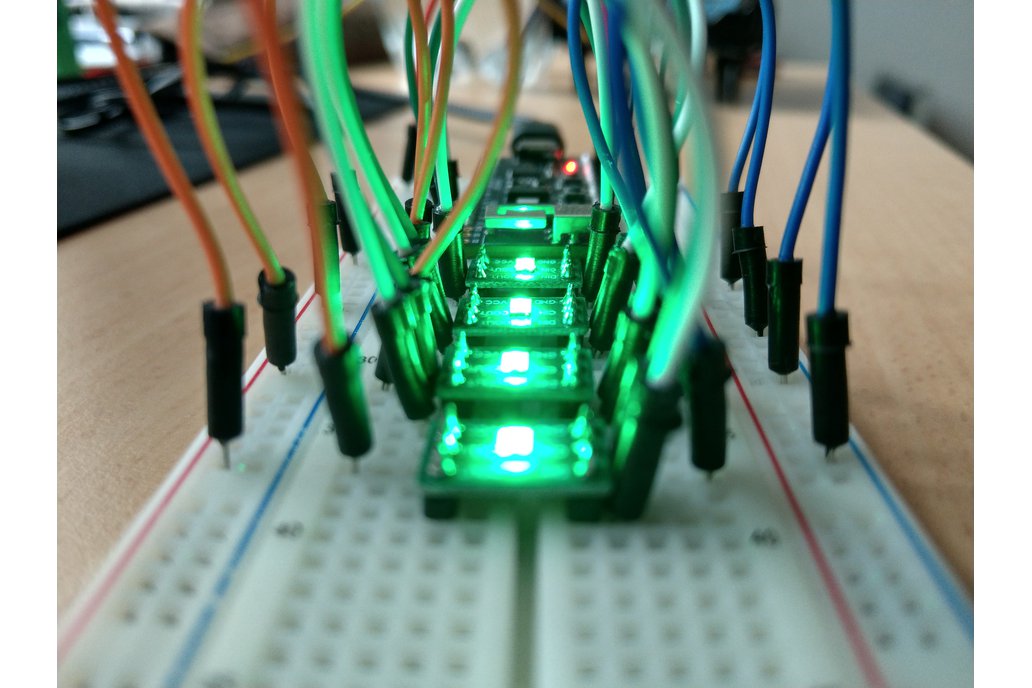 APA102-2020 RGB LED Breakout Board from Spacehuhn on Tindie