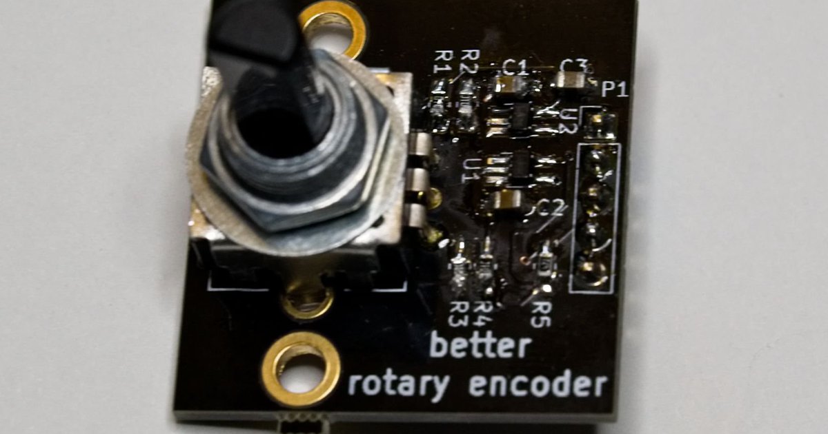 Improved mountable rotary encoder breakout from lubenwerks on Tindie