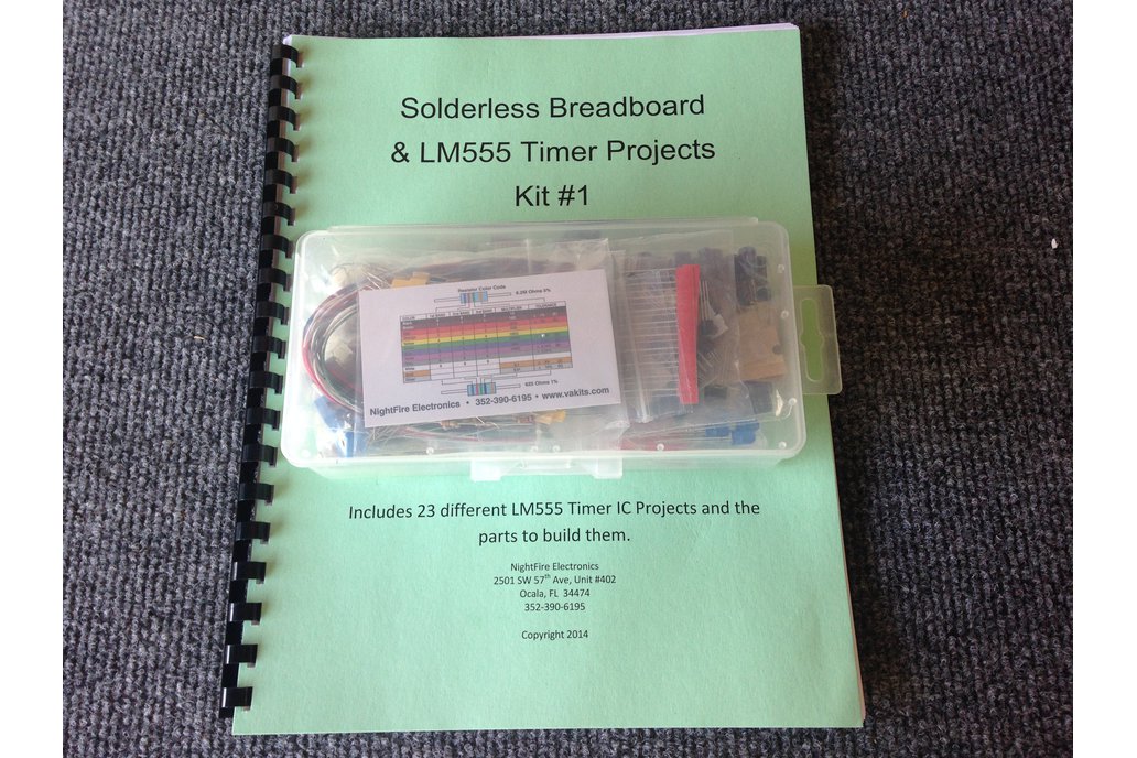 Timer Project Kit#1 w/ Solderless Breadboard from NightFire Electronics ...