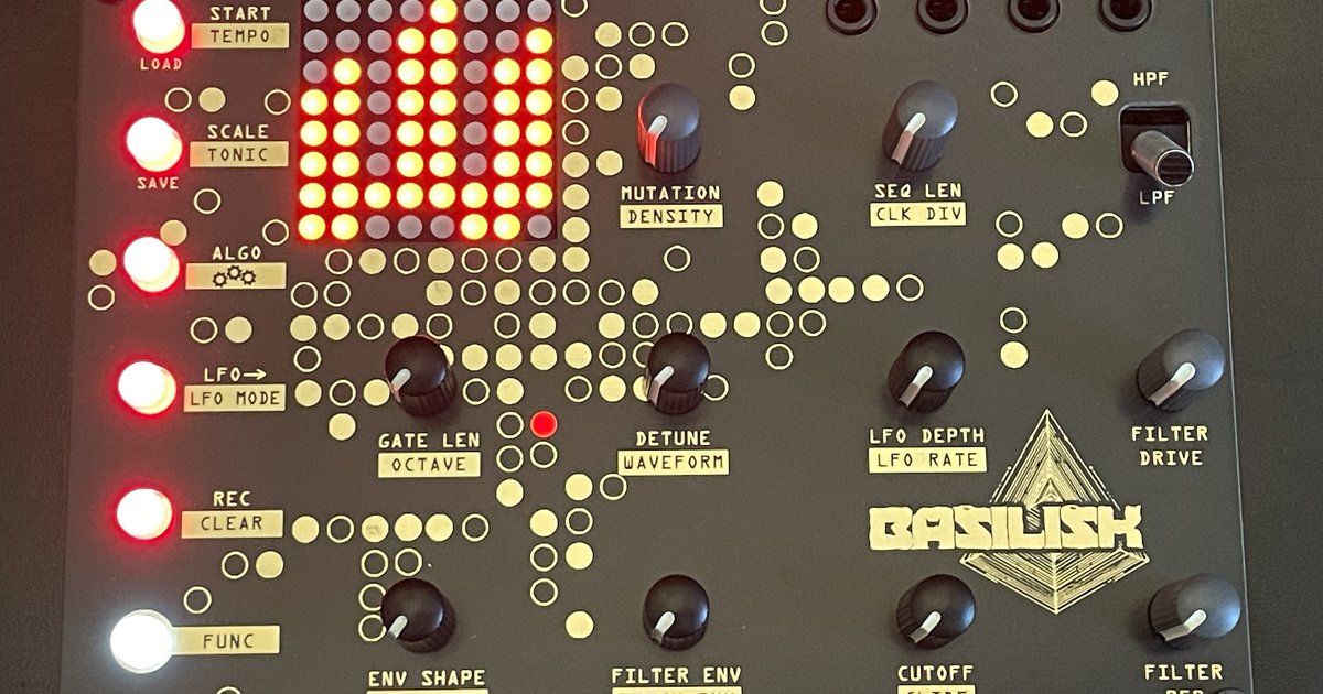Basilisk - Hybrid Synthesizer (Fully Assembled) from Wirehead ...