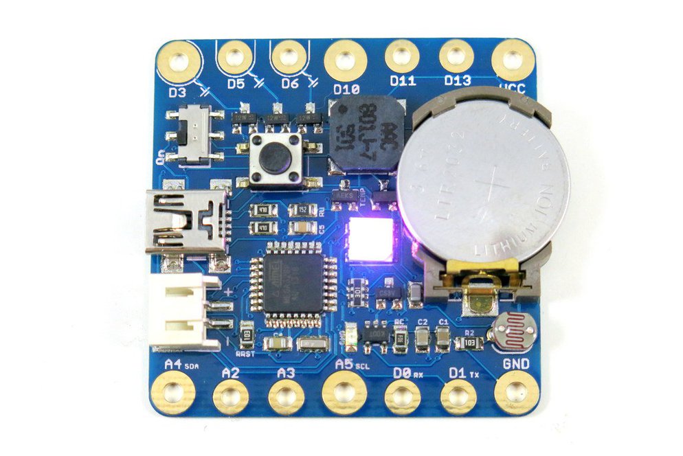 SquareWear 2.4 (Arduino-based, Sewable) from Rayshobby LLC on Tindie