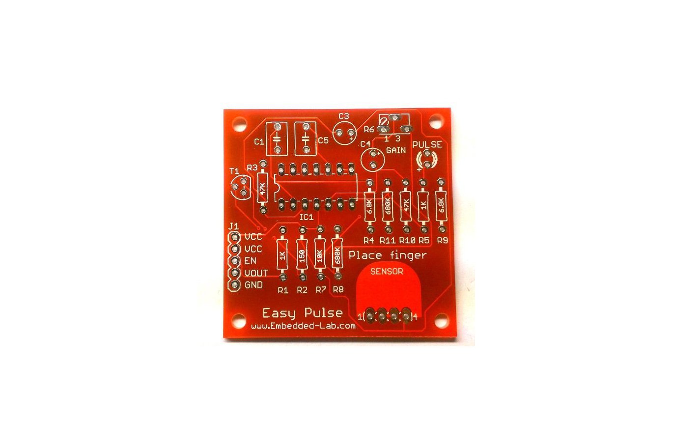 Easy Pulse PCB only from Embedded Lab on Tindie