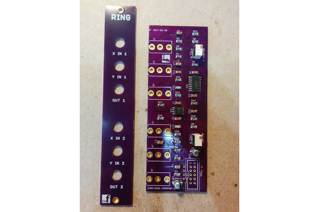 Eurorack Dual Ring Modulator (PCB and Panel) from PMFoundations on Tindie