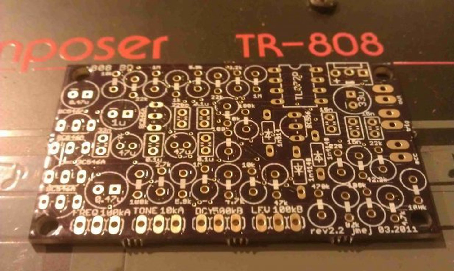 808 Kick Drum Clone PCB from jmej on Tindie