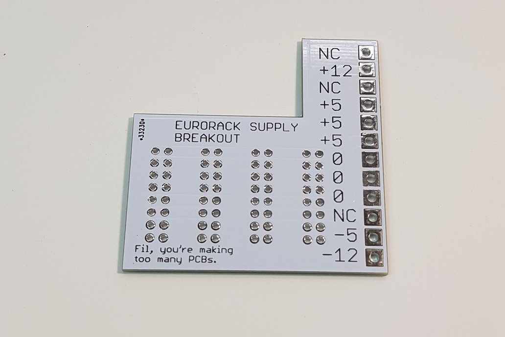 Eurorack Power Supply Breakout Board from CCTV on Tindie