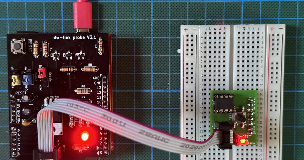 dw-link probe: a debugWIRE hardware debugger from Arduino Craft Corner on Tindie