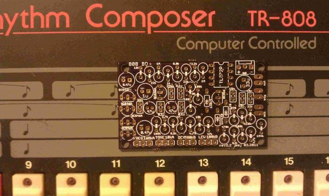 808 Kick Drum Clone PCB from jmej on Tindie