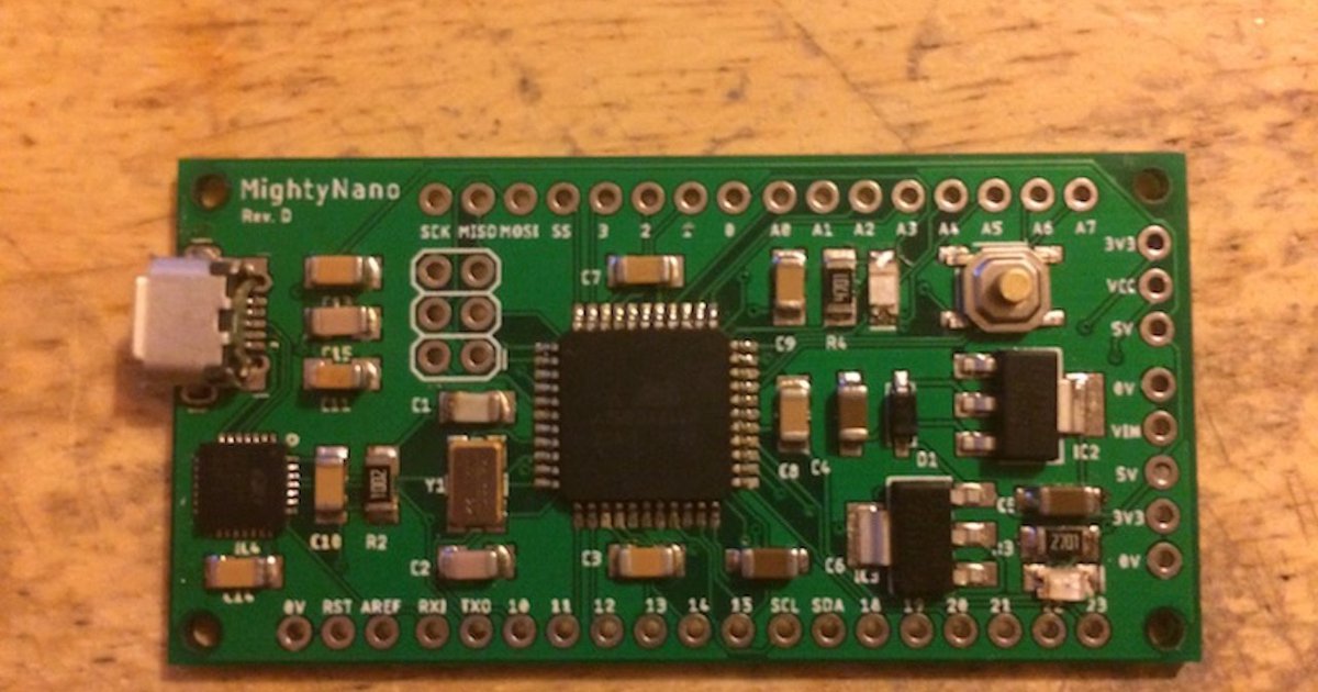MightyNano 644/1284 MCU board for Arduino from obdev on Tindie