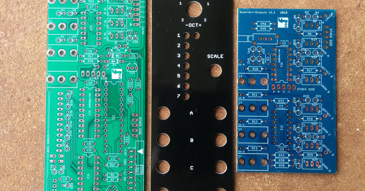 Quantoct - 4 channel quantizer (Eurorack PCB Set) from PMFoundations on ...