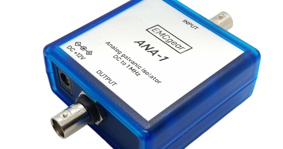 Analog isolator - DC to 1 MHz, BNC, 4,2kV from EMCgear on Tindie