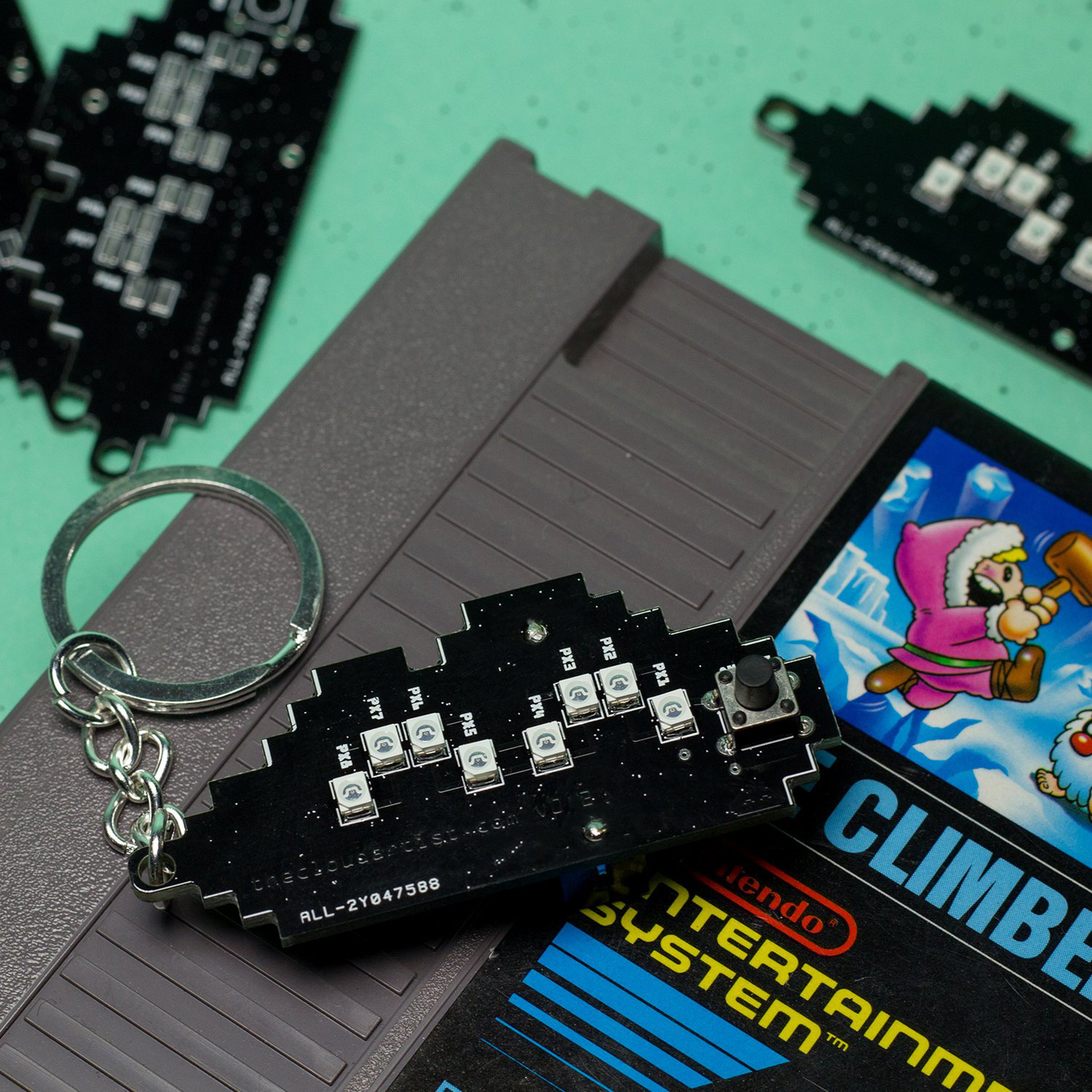 Happy Cloud PCB Keychain from The cloudartist on Tindie