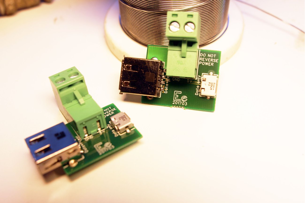 USB Data/power Merger (Anti-splitter) from Muxtronics on Tindie