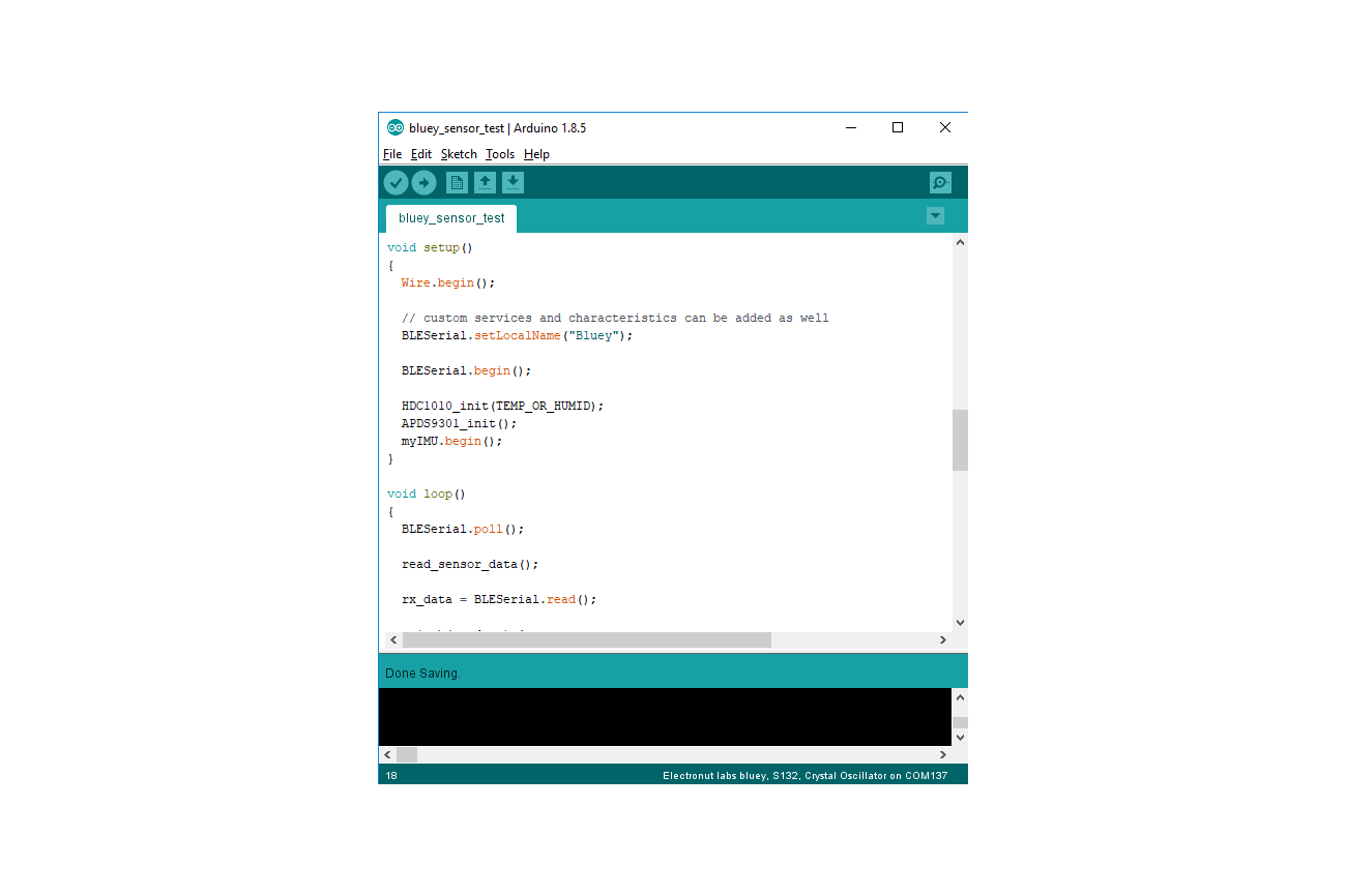 Bluey nRF52832 BLE development board from Electronut Labs on Tindie
