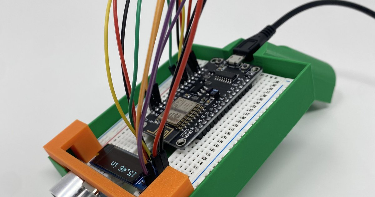 Range Finder Kit with OLED Display and ESP8266 from InventorIvy on Tindie