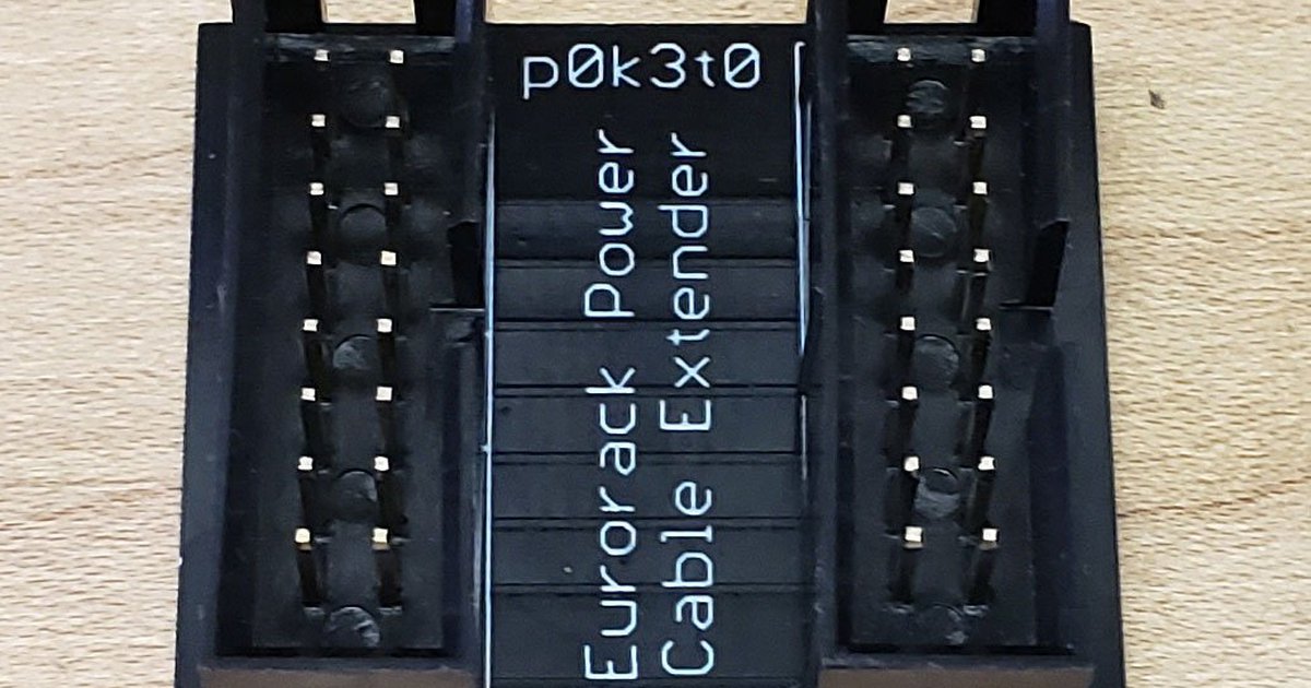 Eurorack cable extender board from p0k3t0 on Tindie