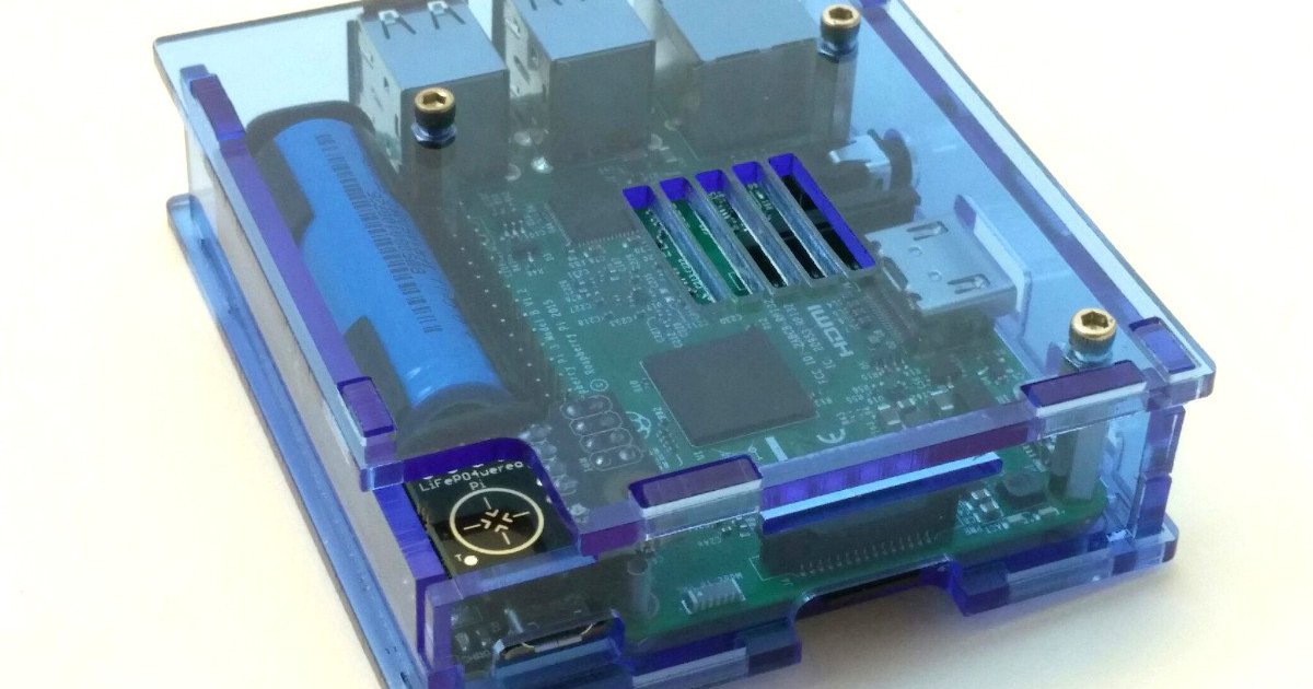 Enclosure for Raspberry Pi 3 and LiFePO4wered/Pi from Marty Rice on Tindie