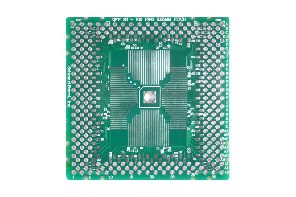 QFP 2"x 2" Grid EZ Version PCB (Choose your size!) from Schmartboard ...