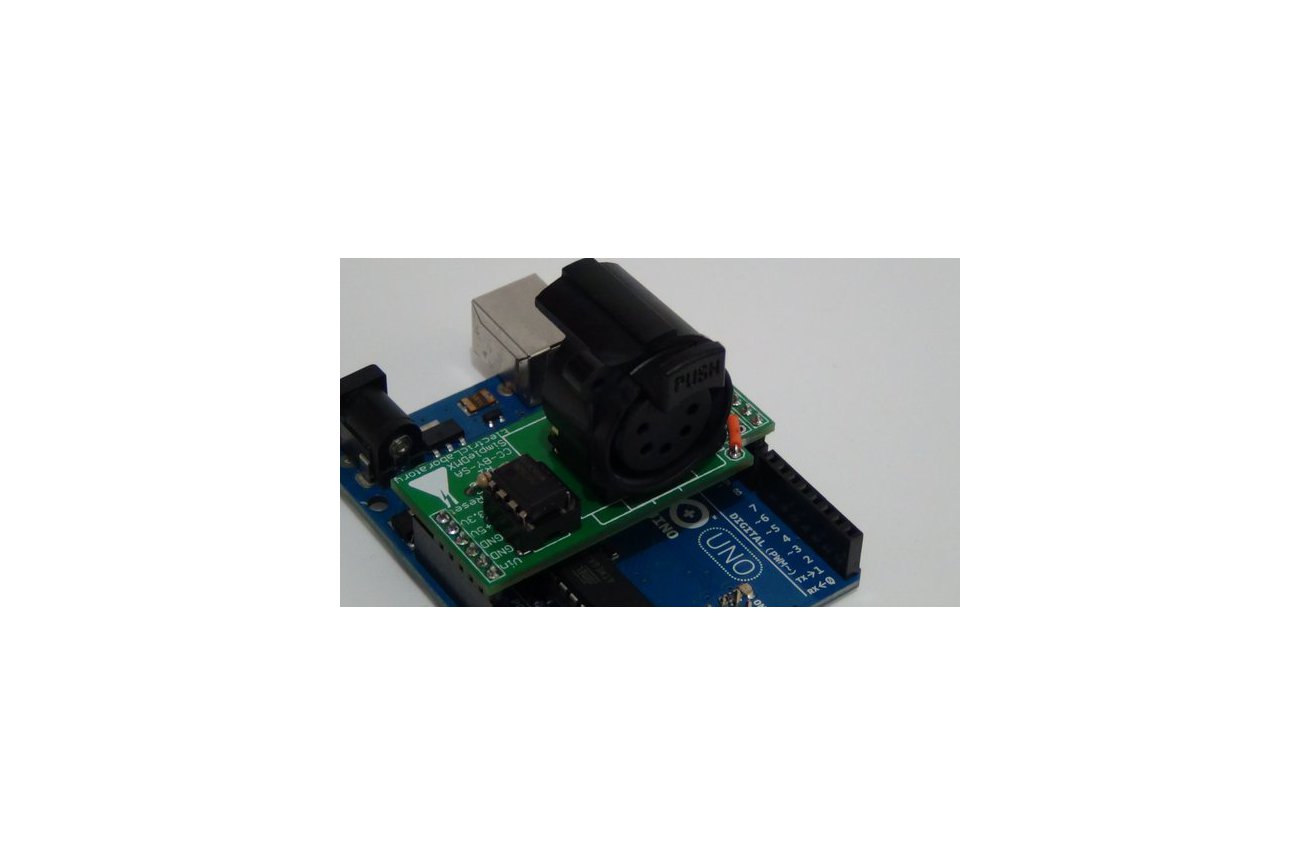 SimpleDMX - 5 pin shield for Arduino from Electriclaboratory on Tindie