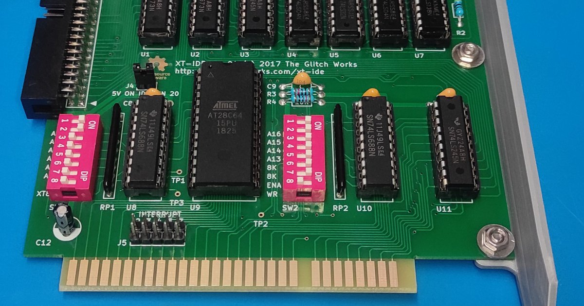 Glitch Works XT-IDE Rev 4 ISA IDE 8-Bit IBM PC XT from retropartspt on Tindie