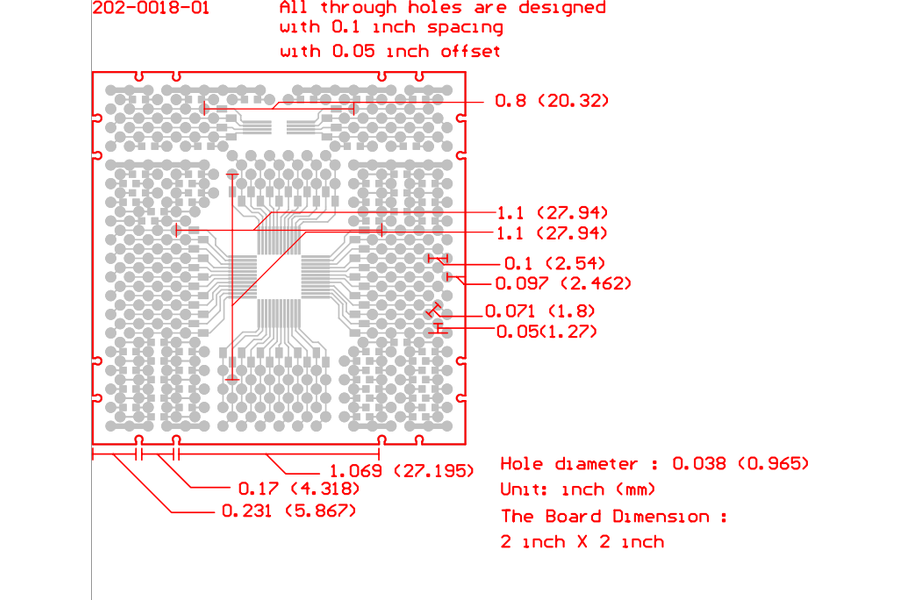 SchmartBoard|ez QFN/DFN 8-48 pin 0.5mm Pitch PCB from Schmart on Tindie