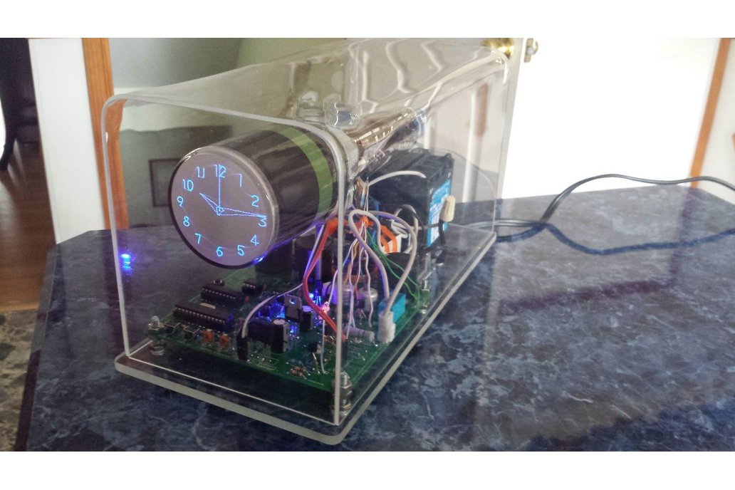 Oscilloscope Clock blue 6LO2A Cathode Ray Tube CRT from Oscilloscope ...