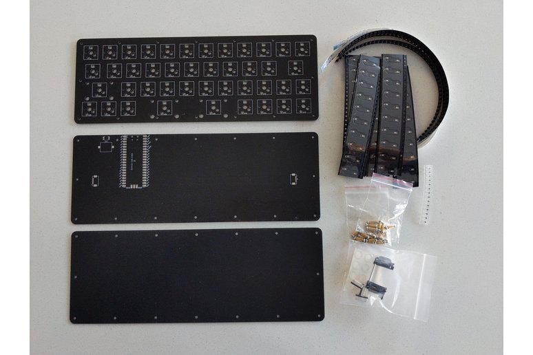 43 Keys RGB Keyboard using Raspberry Pi Pico from BlueMicro on Tindie