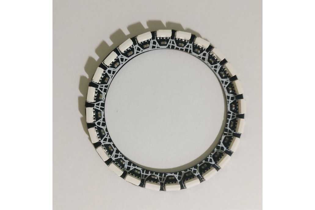 Outwards facing 24-LED ring from Blinkinlabs on Tindie