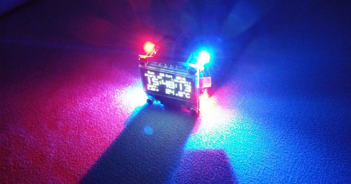 NEW Version OLEDiUNO Clock with Temp, Volt, Alarm from Phoenix CNC ...