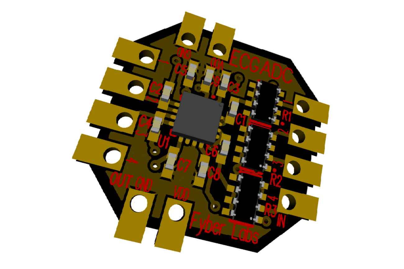 ECG ADC Flex Module from Fyber Labs Inc. on Tindie