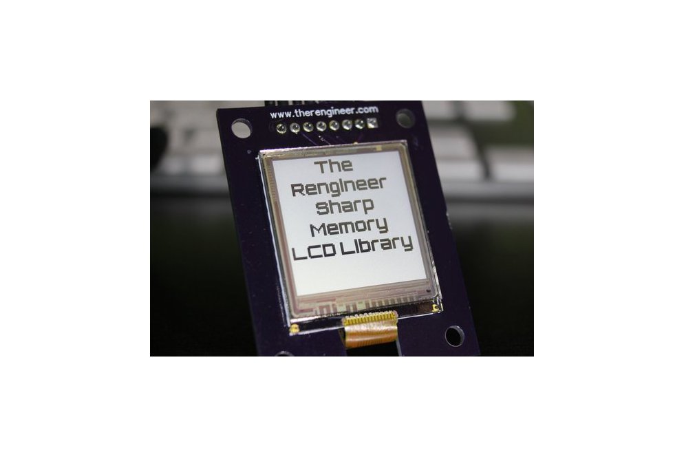 Sharp Memory LCD Breakout and Library from TheRengineer on Tindie