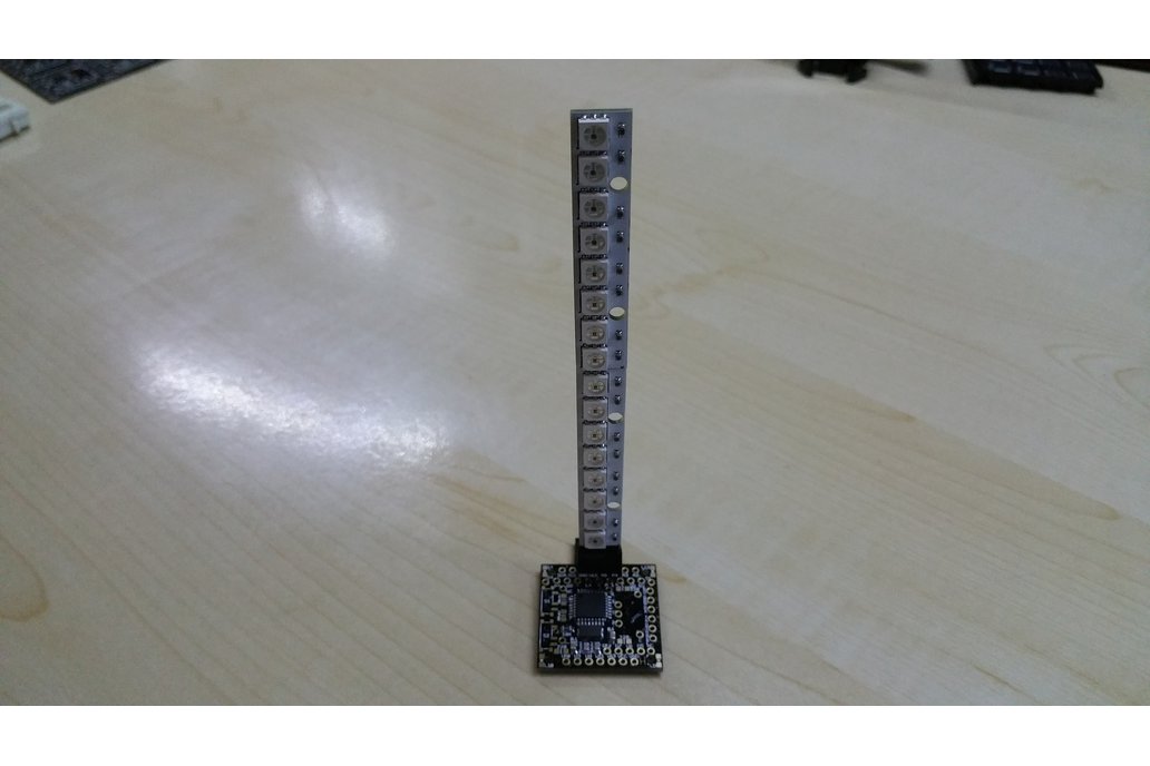 OLEDiUNO Neopixel VU-Meter from Phoenix CNC, OLEDiUNO on Tindie