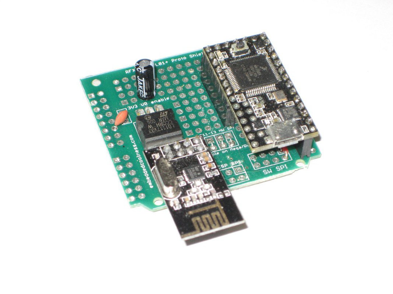 RFX nRF24L01+ Proto Shield (Kit) from pico on Tindie
