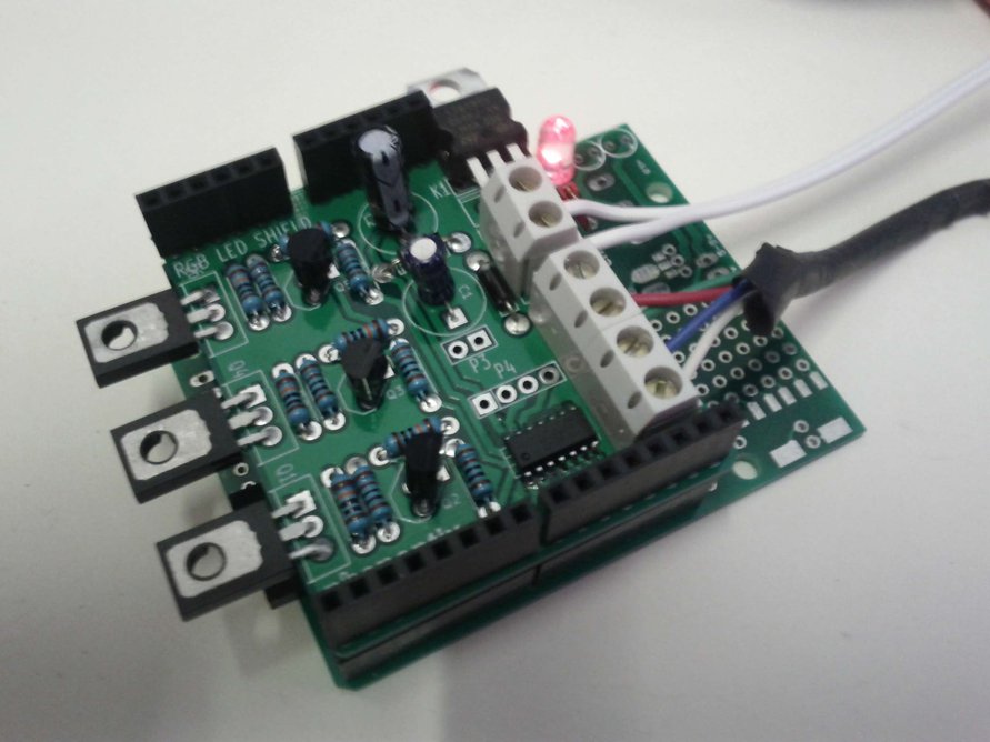 RGB LED Arduino Shield from The Curious Electric Company on Tindie