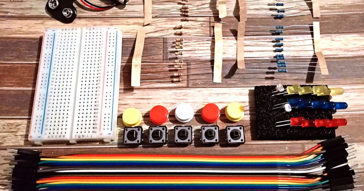 Tinkerers Kit #1: Buttons and Lights from Rabid's Electronics Emporium ...