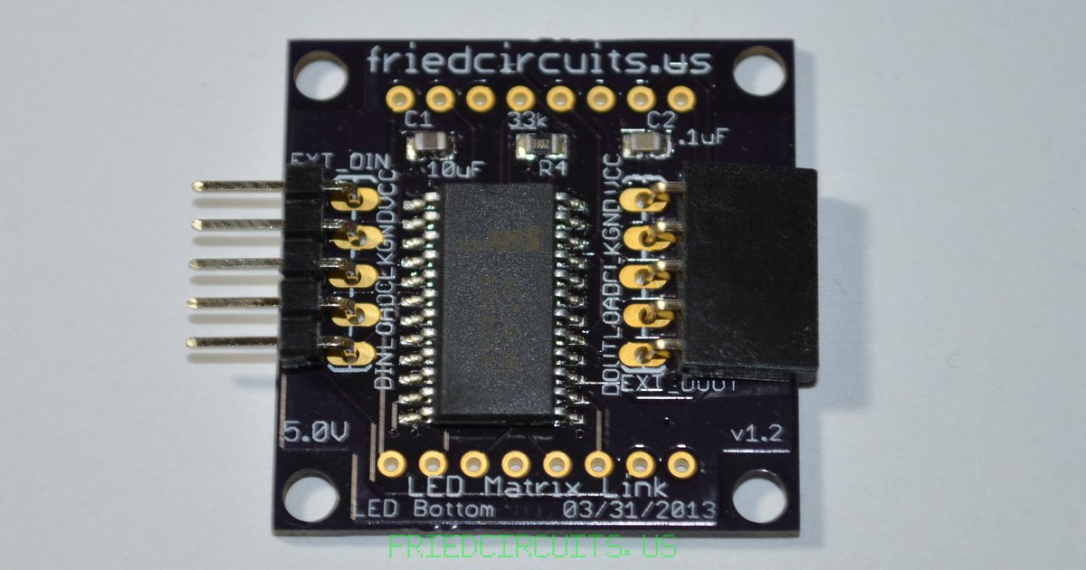 LED Matrix Link without LED Matrix Display from FriedCircuits on Tindie