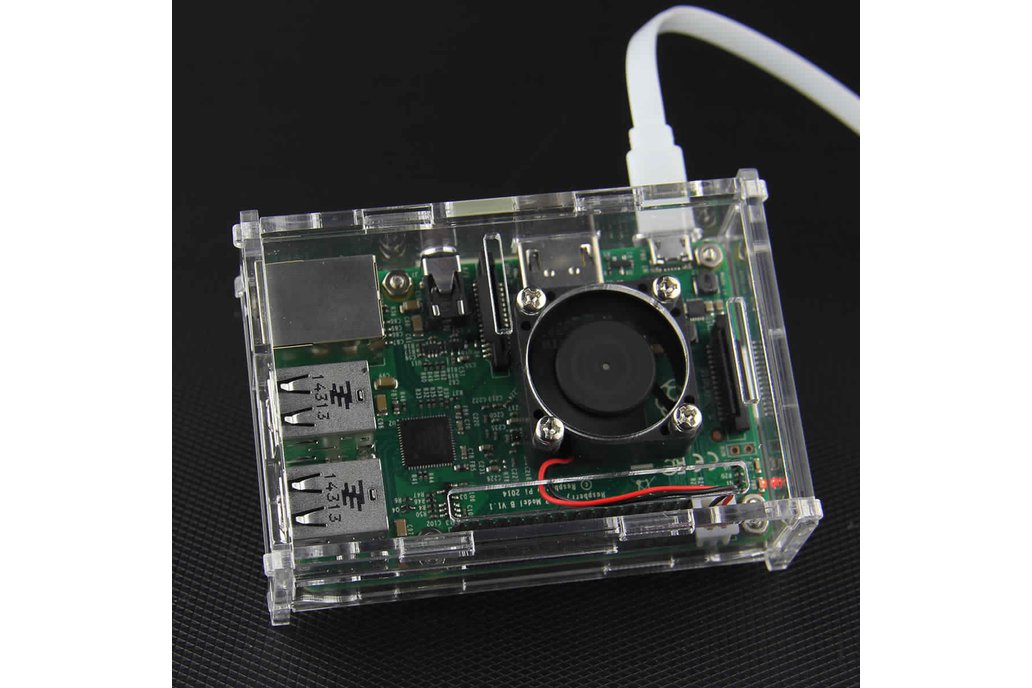 4 IN 1 Raspberry Pi 2 Model B + Acrylic Shell +fan from MMM999 on Tindie