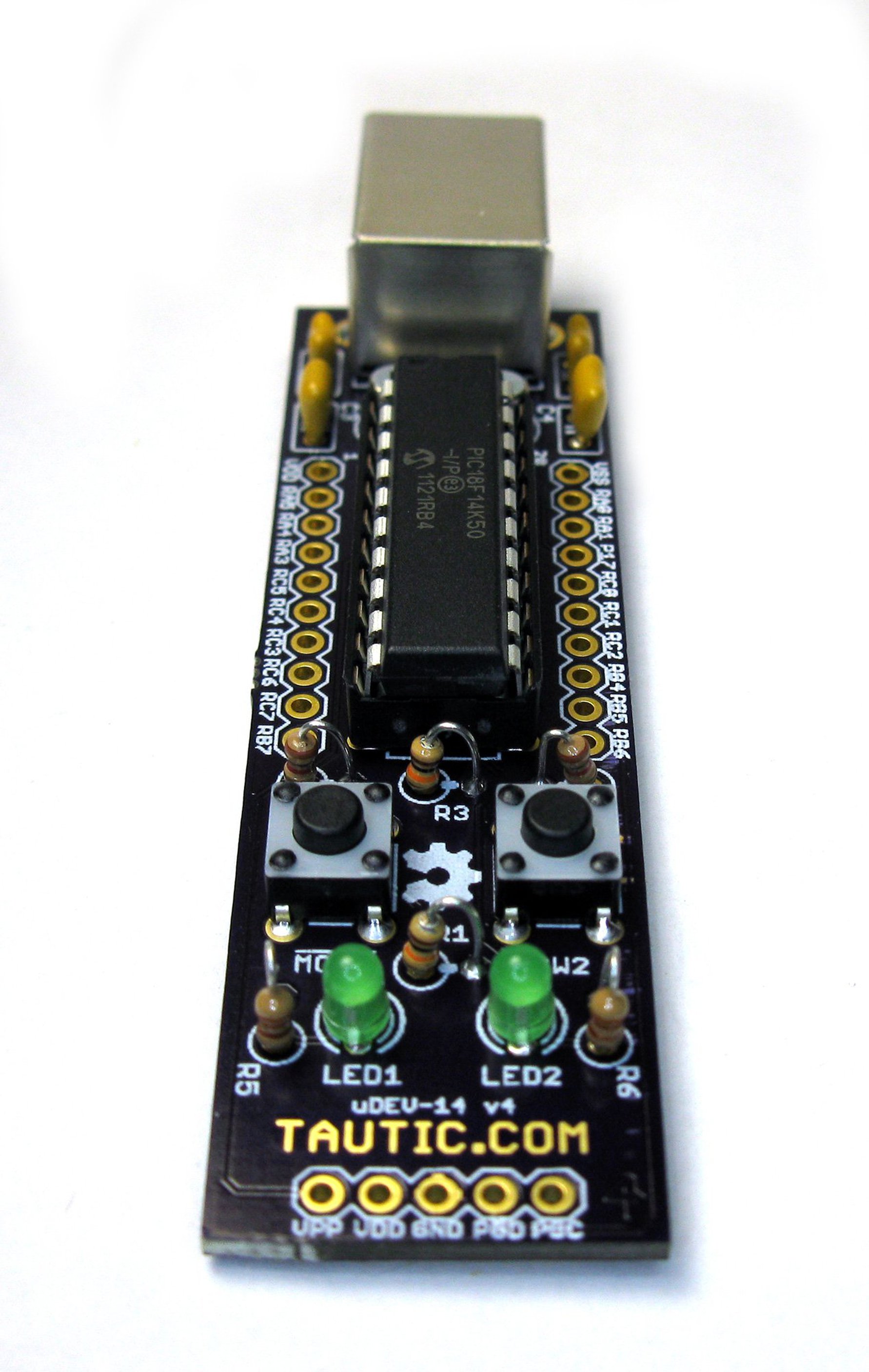 PIC18F14K50 USB Development Kit from TAUTIC ELECTRONICS LLC on Tindie