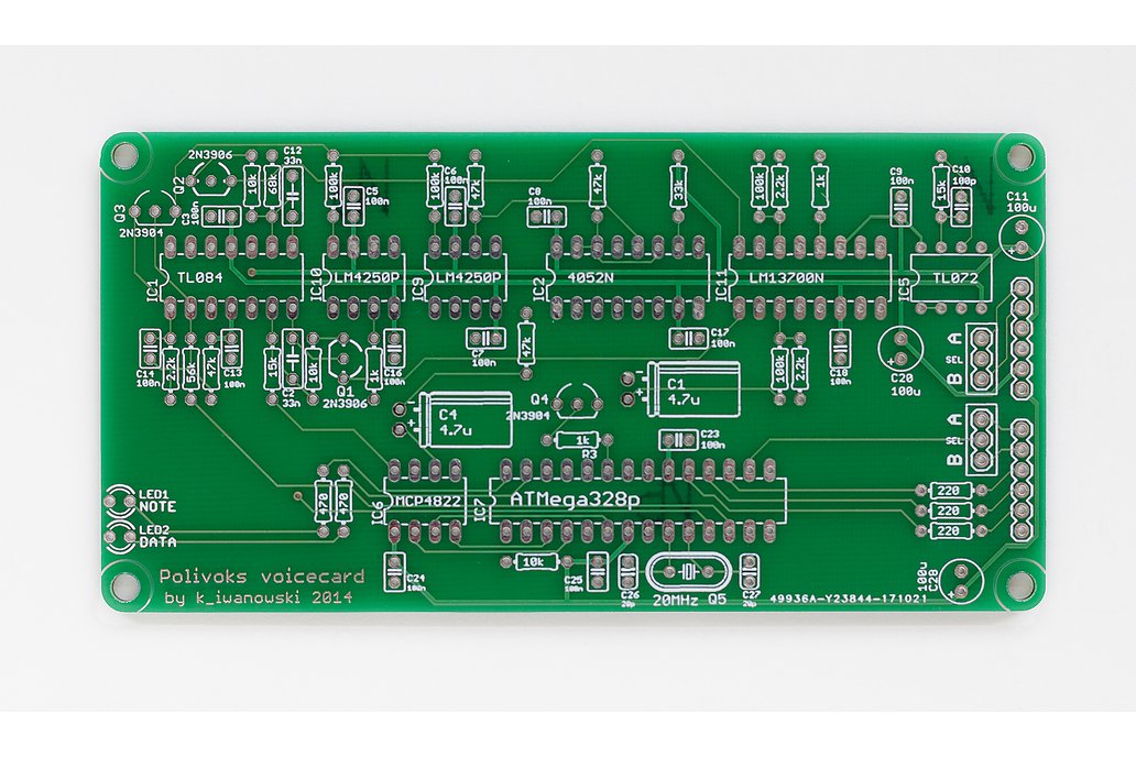 Ambika Polivoks Voicecard PCB from SynthDIY on Tindie