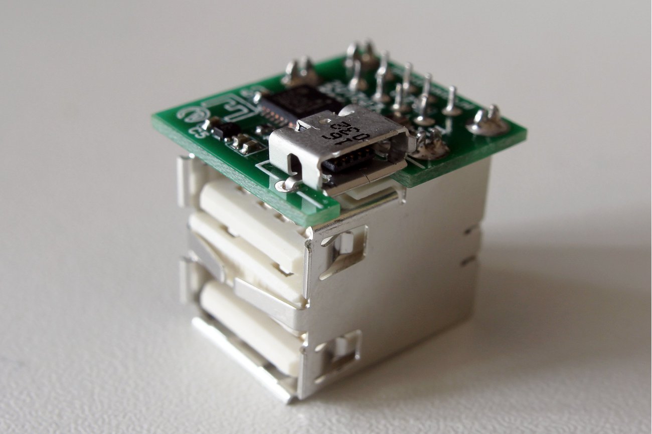 Microhub - the smallest USB hub with connectors! from Muxtronics on Tindie