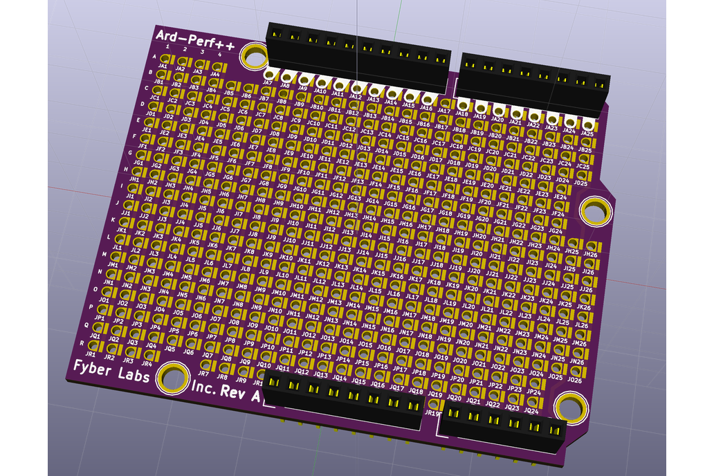 Arduino Perf++ shield from Fyber Labs Inc. on Tindie