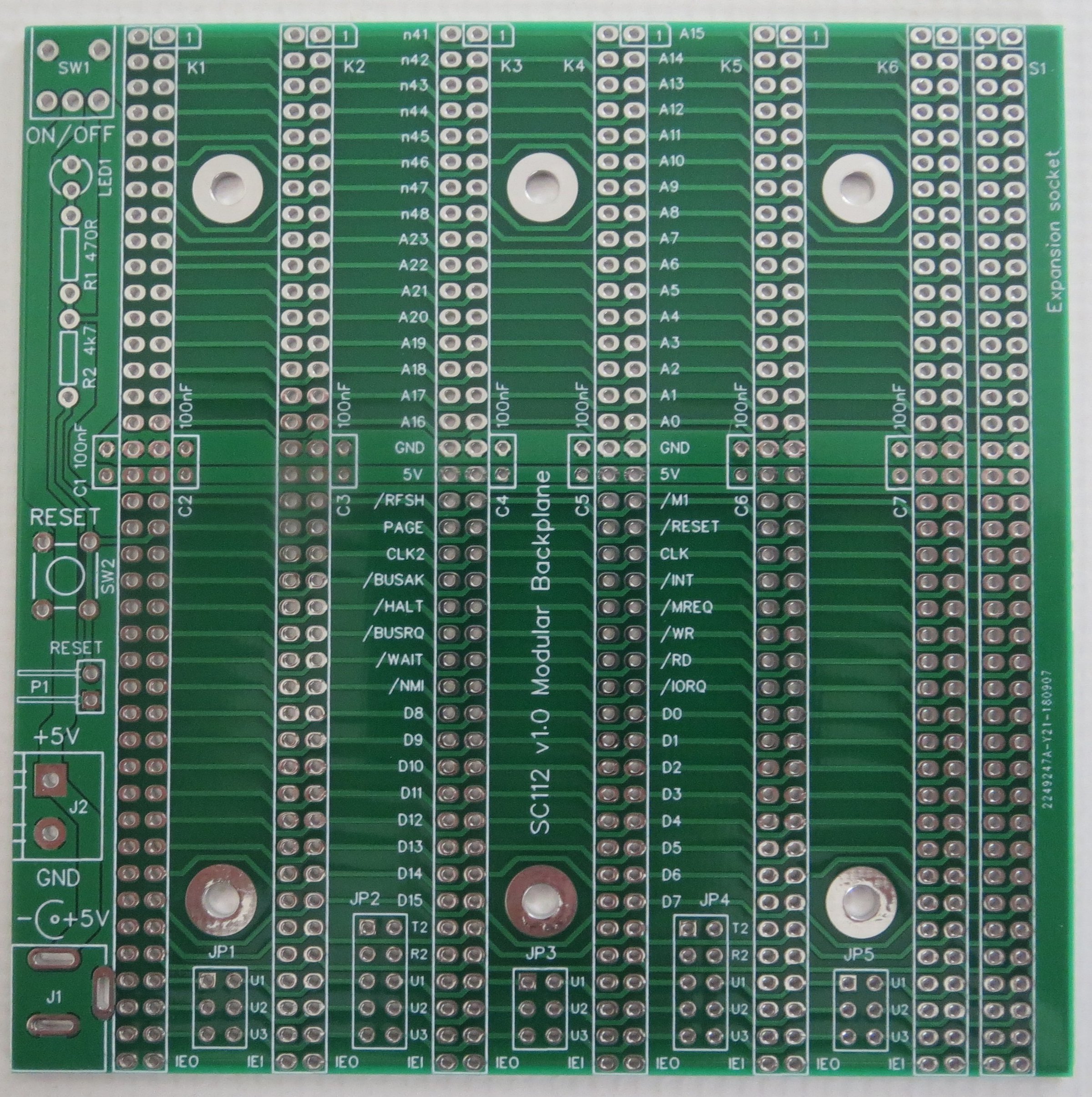 Modular Backplane Boards for RC2014 from Stephen C Cousins on Tindie