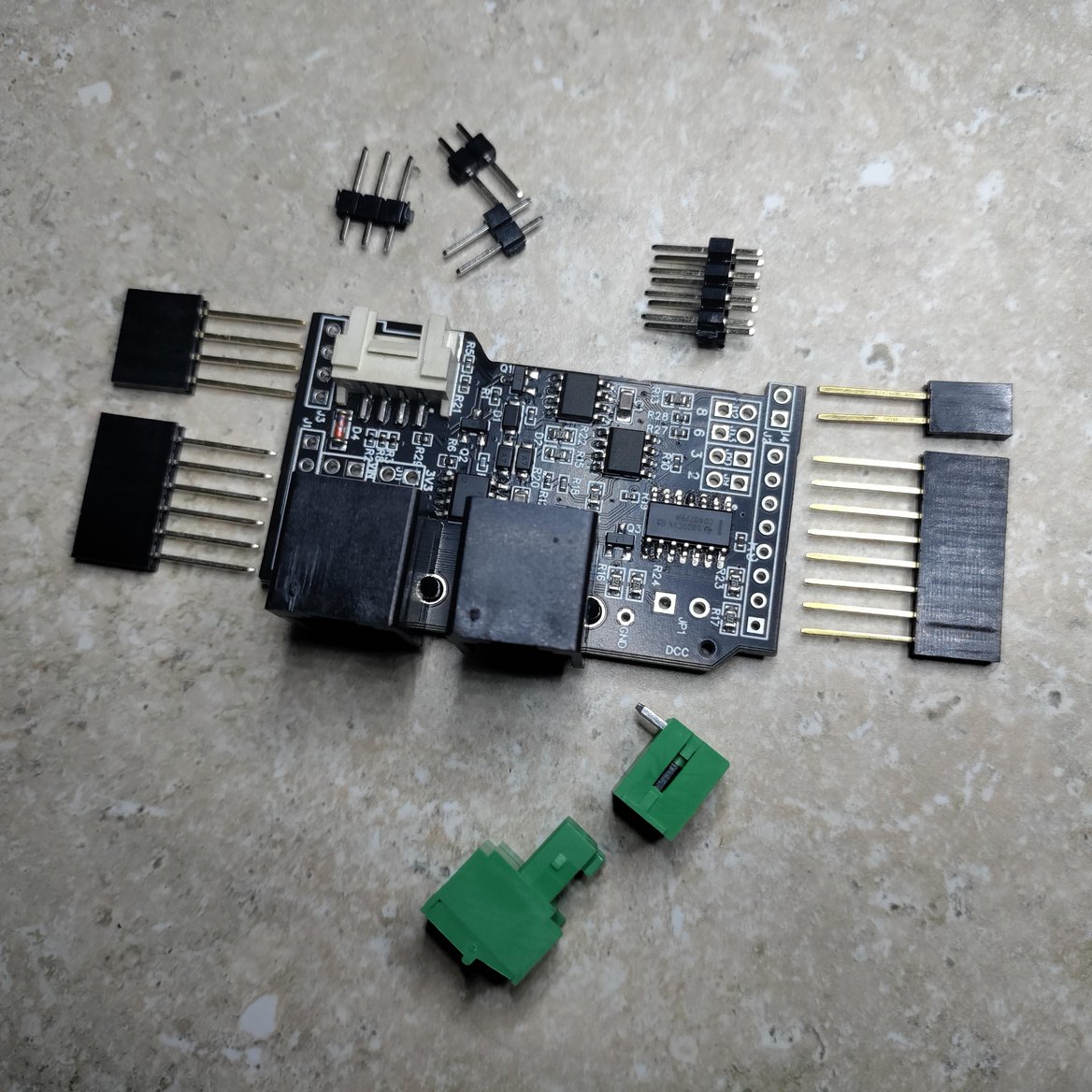 Tinkerface - Arduino Interface Shield from IoTT - Internet of Toy Trains on Tindie