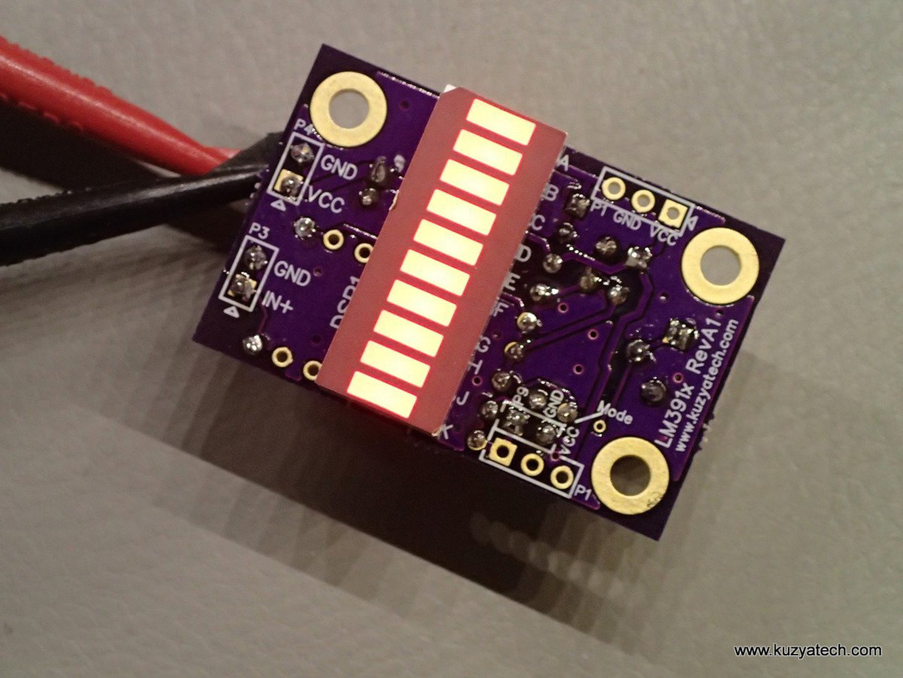 LM3916 LED bargraph/ VU meter - pick your color from Kuzyatech on Tindie