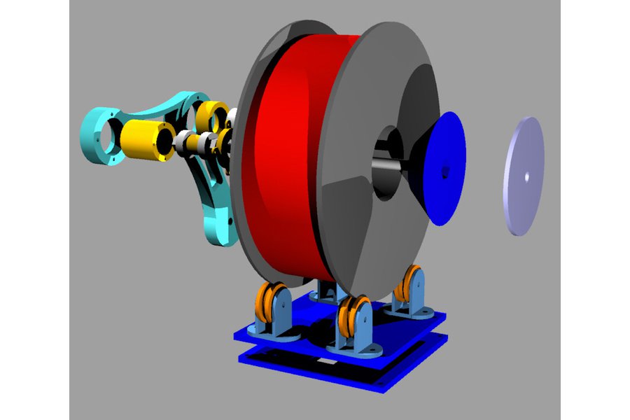 Arduino controlled 3D filament dispenser from alicemirror on Tindie