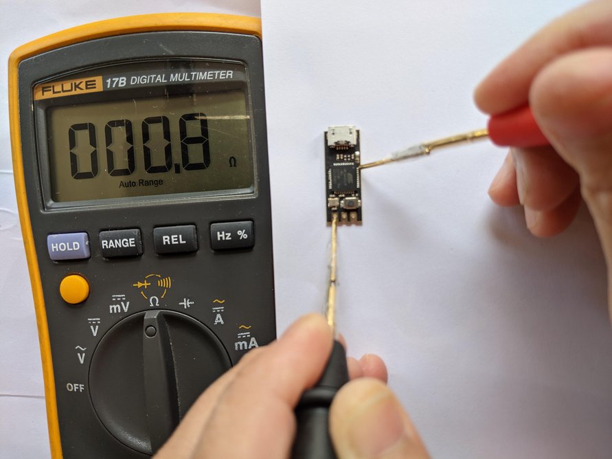 Multimeter probe adaptor for small parts from Blinkinlabs on Tindie