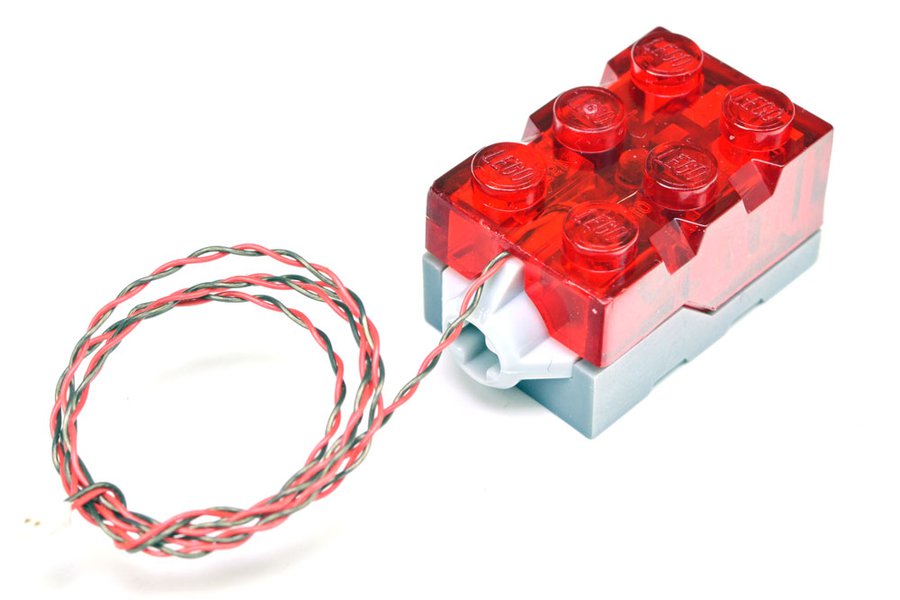 Light Brick with Red LED for LEGO® Models from brickstuff on Tindie