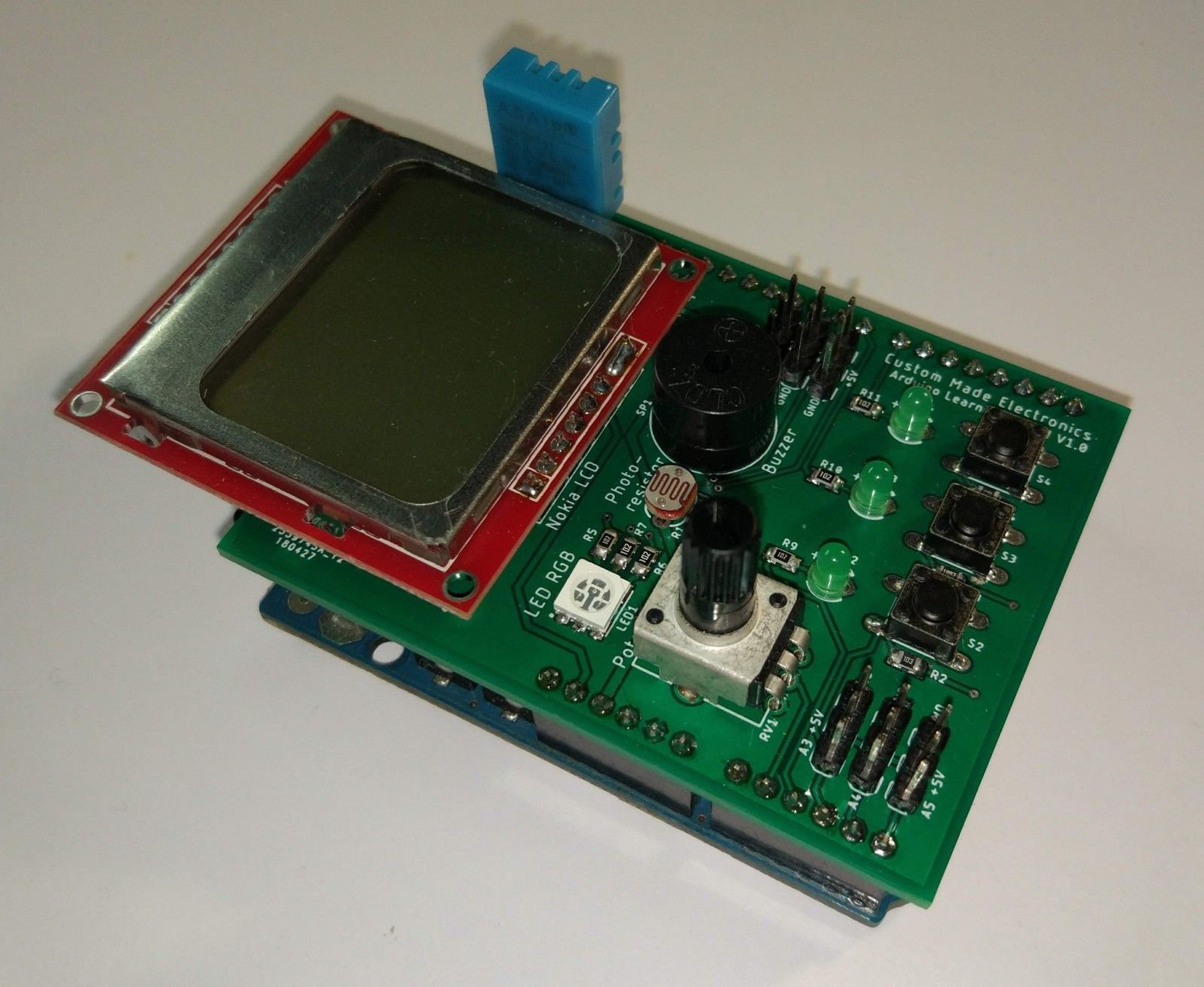 Arduino Learning Shield from Custom Made Electronics on Tindie